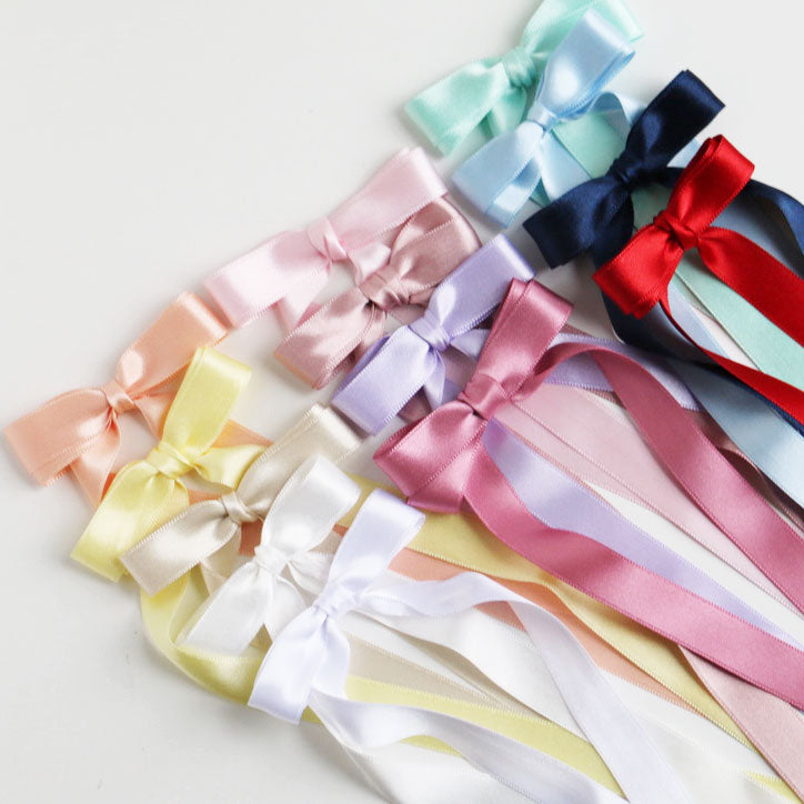Satin long tail bow- Black – Eva's House