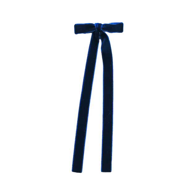 Velvet long tail hair bows – Eva's House